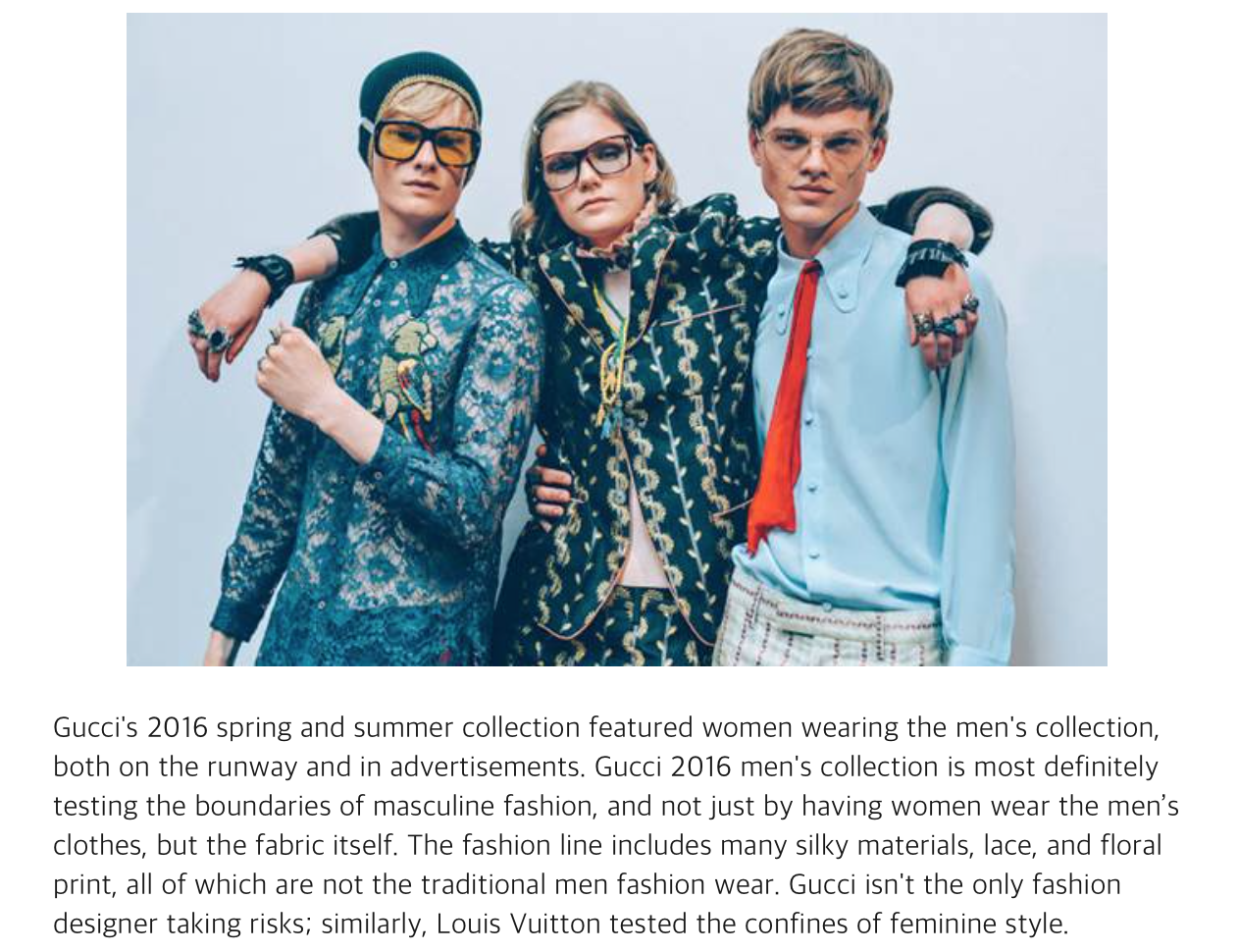 Research Question: Can we tie unisex fashion trends to gender equality ...
