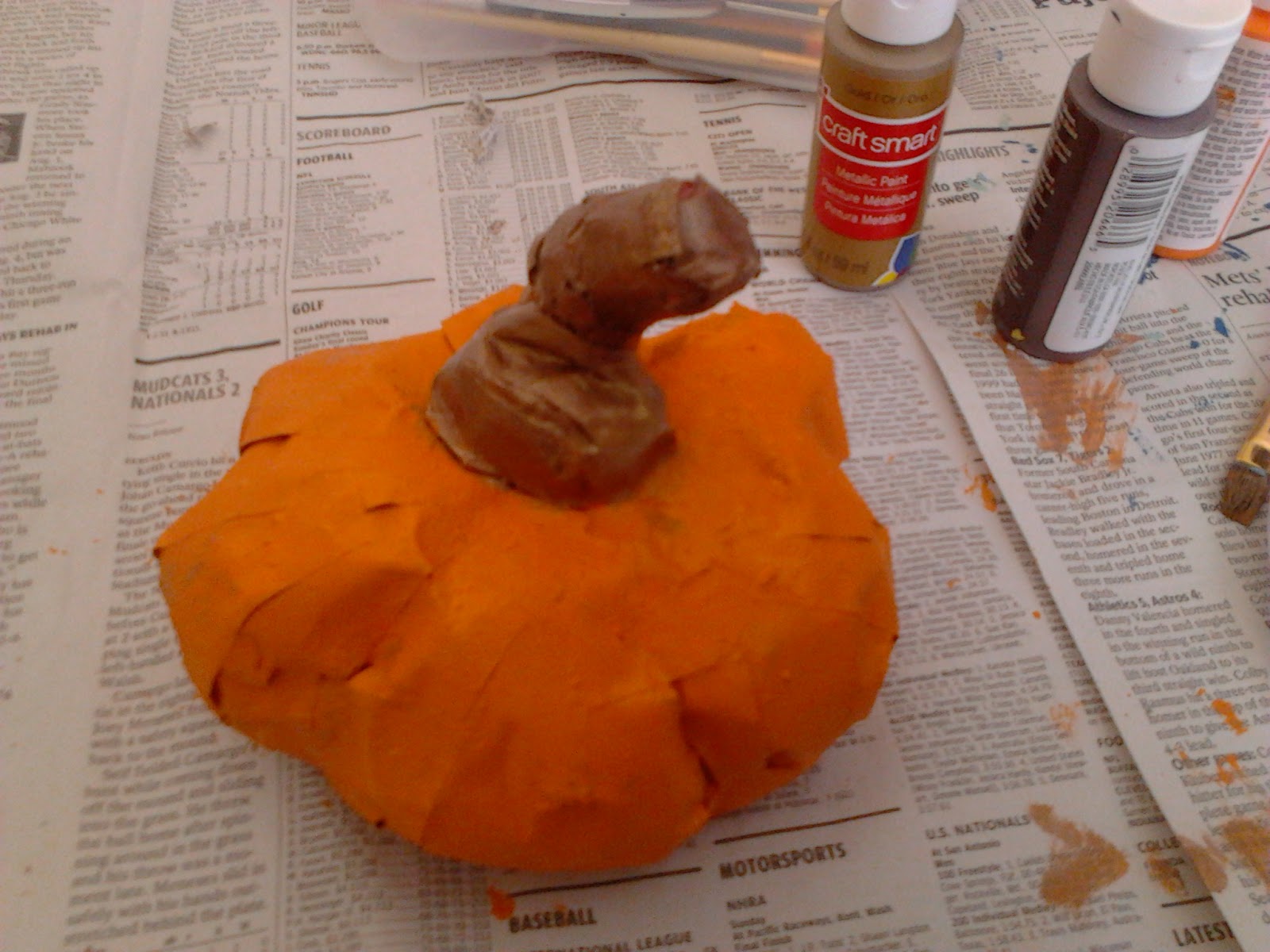 In All Faithfulness: Fall DIY: Paper mache pumpkin tutorial
