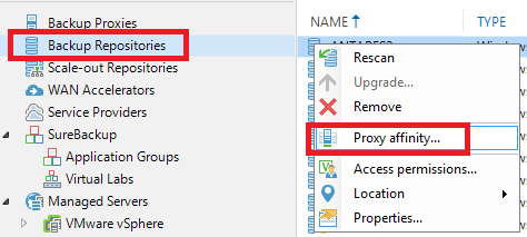 Veeam Backup: Proxy Affinity | SYSADMIT