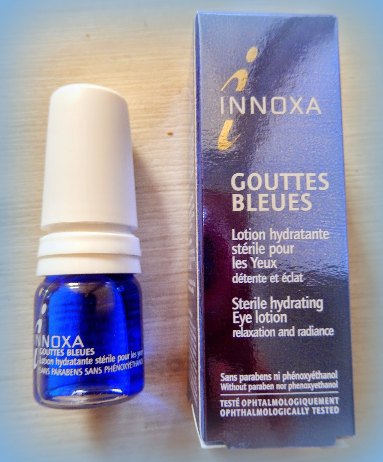 Le Boudoir de Sparkling Fairy: Les gouttes Innoxa, bleues comme le ciel ...