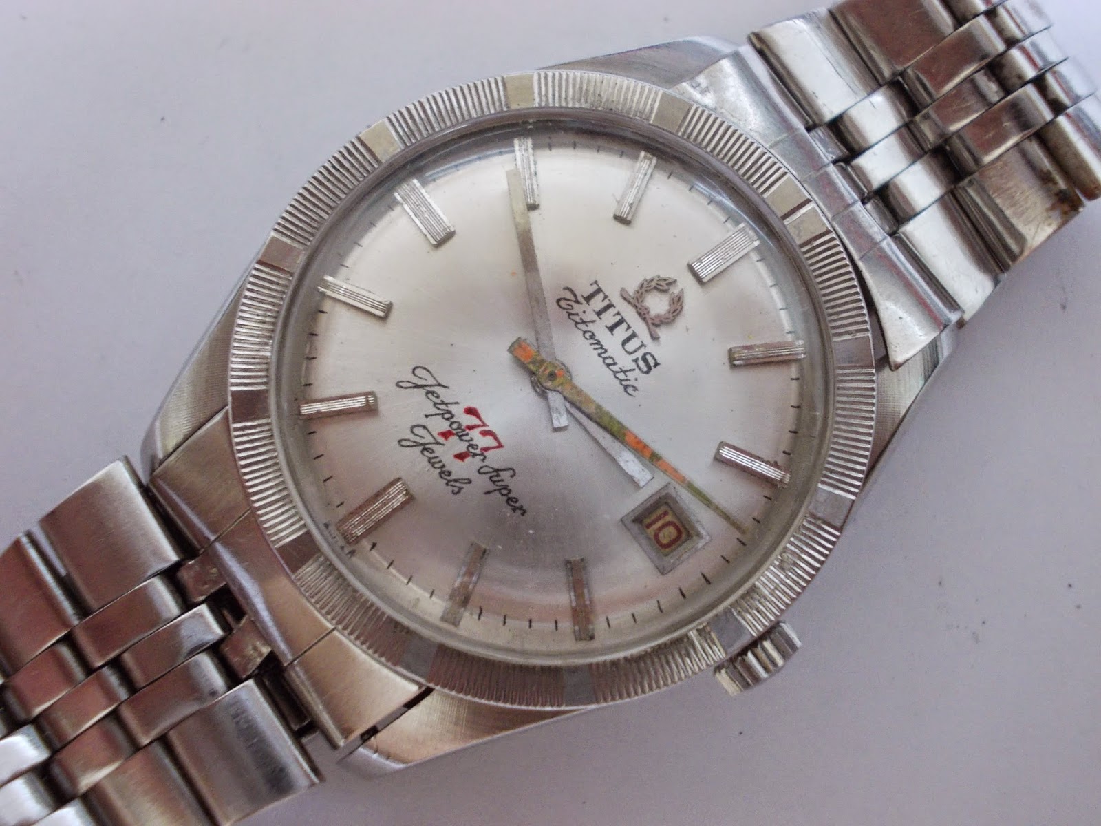 vintage watches: Titus Titomatic 77 jewel RM490