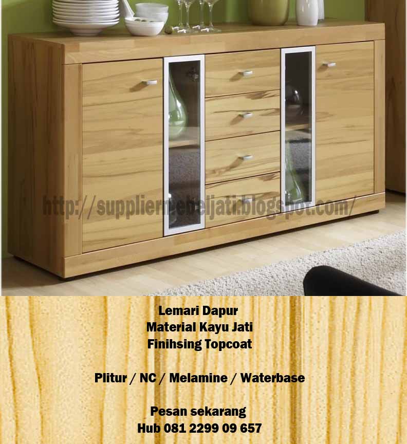 Jual Furniture Mebel Jati jepara Lemari Dapur Minimalis