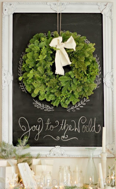 Eye For Design: Simple And Elegant White Christmas Decor