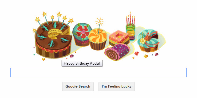 Google Says, “Happy Birthday Abdul!” ~ MUHRAMLA