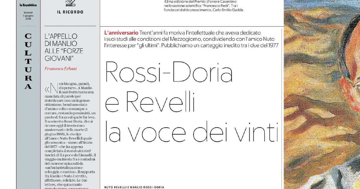 materialismo storico: Manlio Rossi-Doria e Nuto Revelli negli anni Settanta
