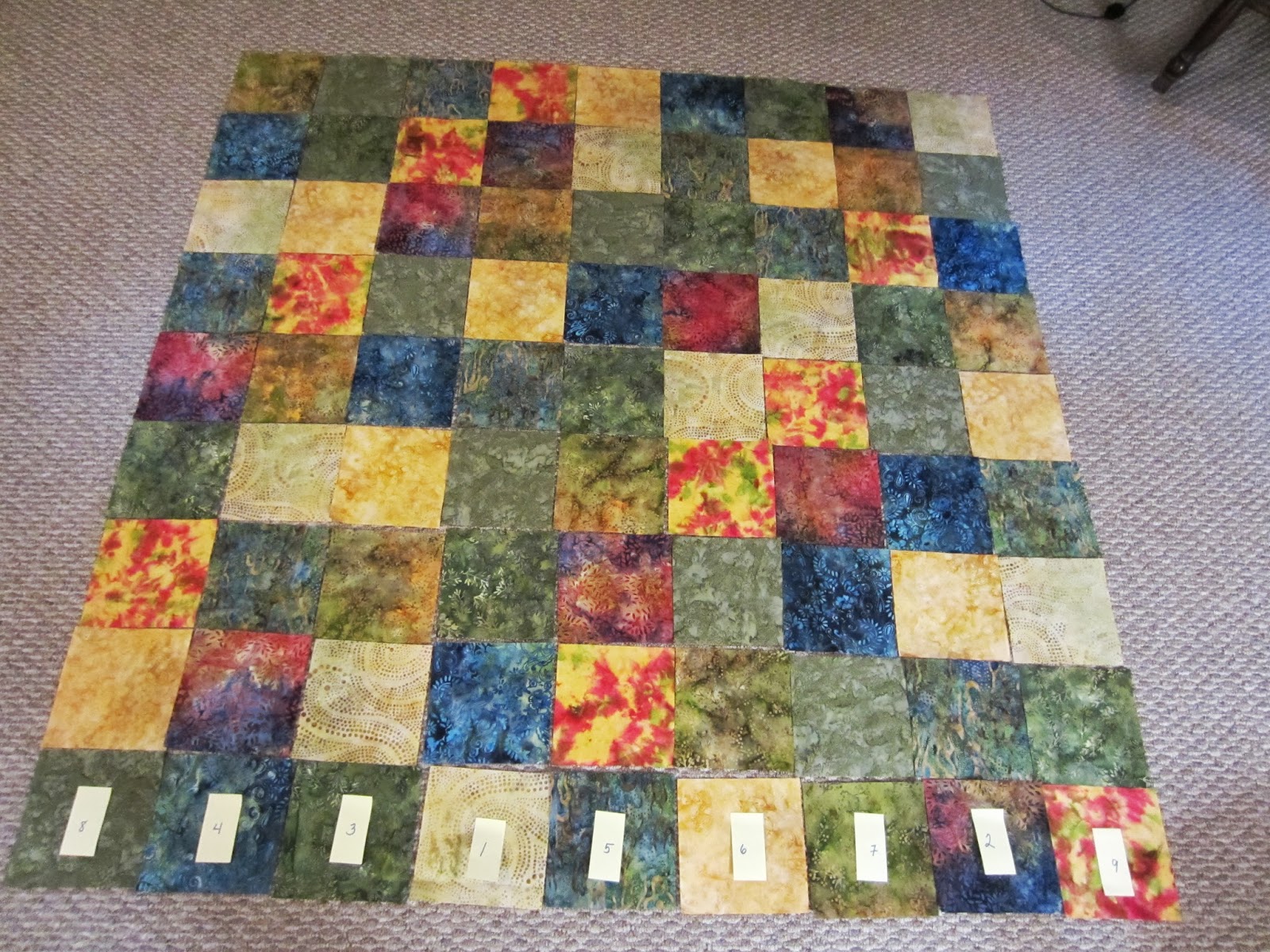 My Patchwork Quilt: MY SUDOKU LAP QUILT (PART 1)
