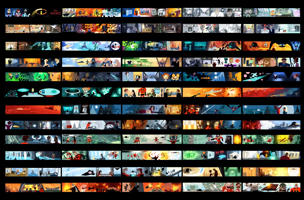 Incredibles "color script." Anyone know of a higher res version? : r ...