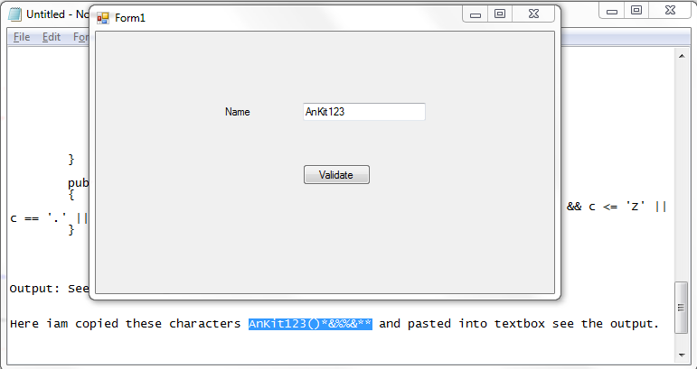 Restrict Special Characters in Windows Application using c# Restrict Special Characters in Windows Application using c#