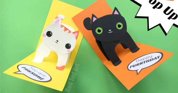 Paper Robots!: Cat pop-up card, dog paper model and more!