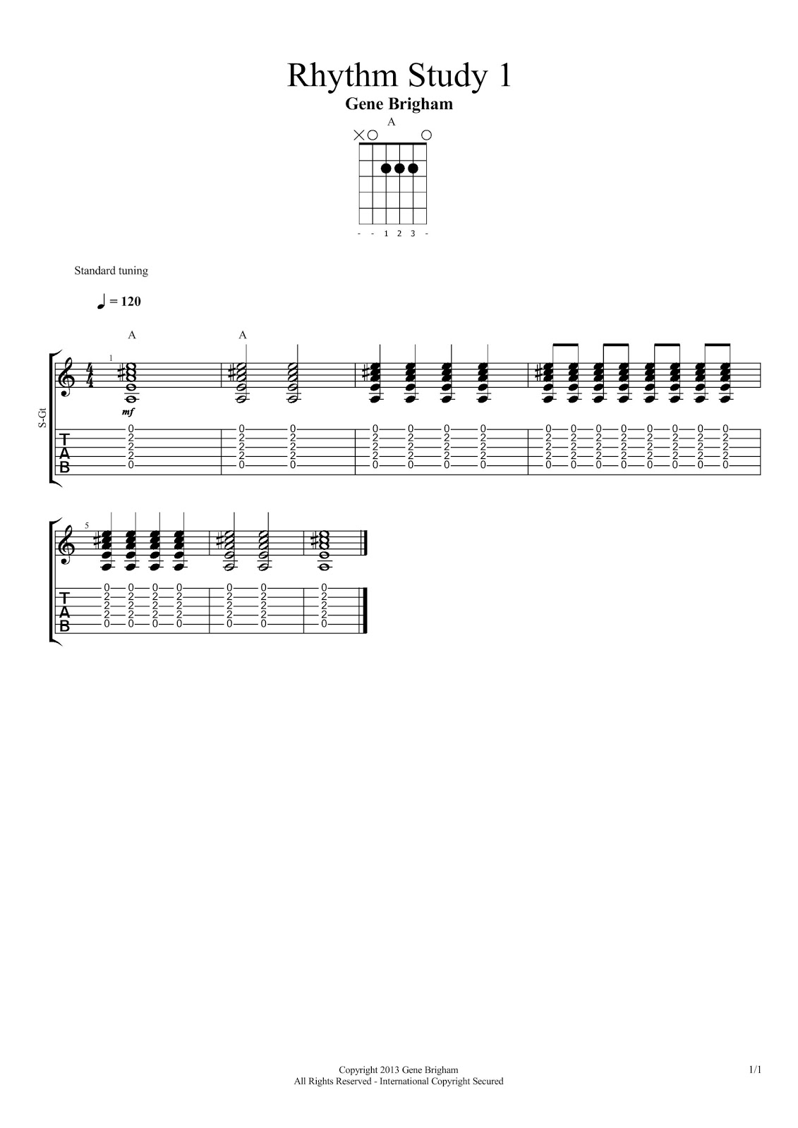 Beginning Guitar: Rhythm Lesson 1