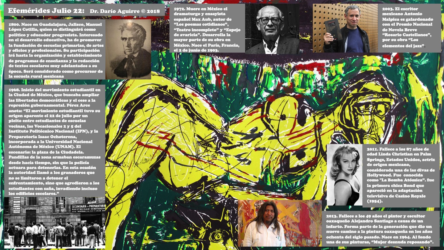 El maestro: Efemérides Mexicanas Julio 22
