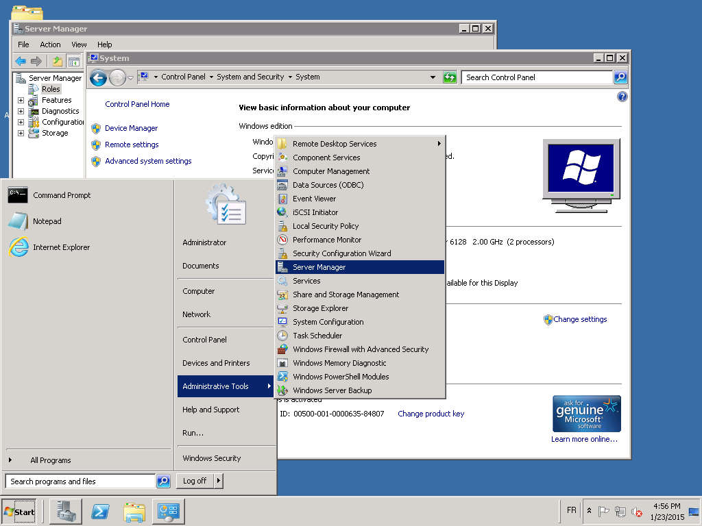 Administration Windows: Windows Server 2008 R2 - Installation de IIS