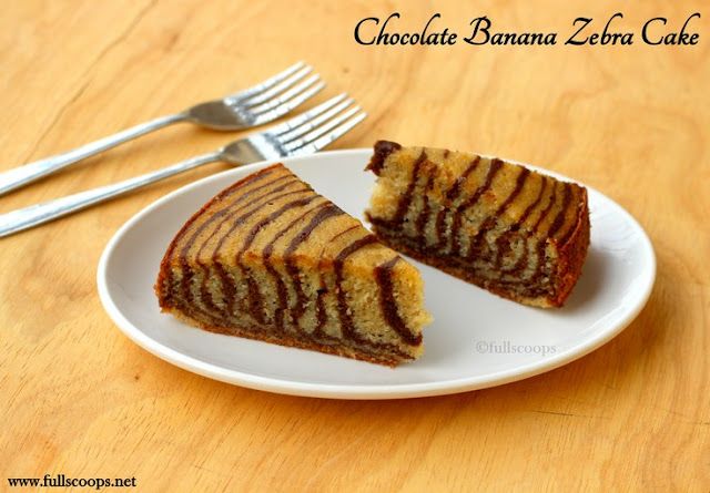 Chocolate Banana Zebra Cake ~ Full Scoops - A food blog with easy ...