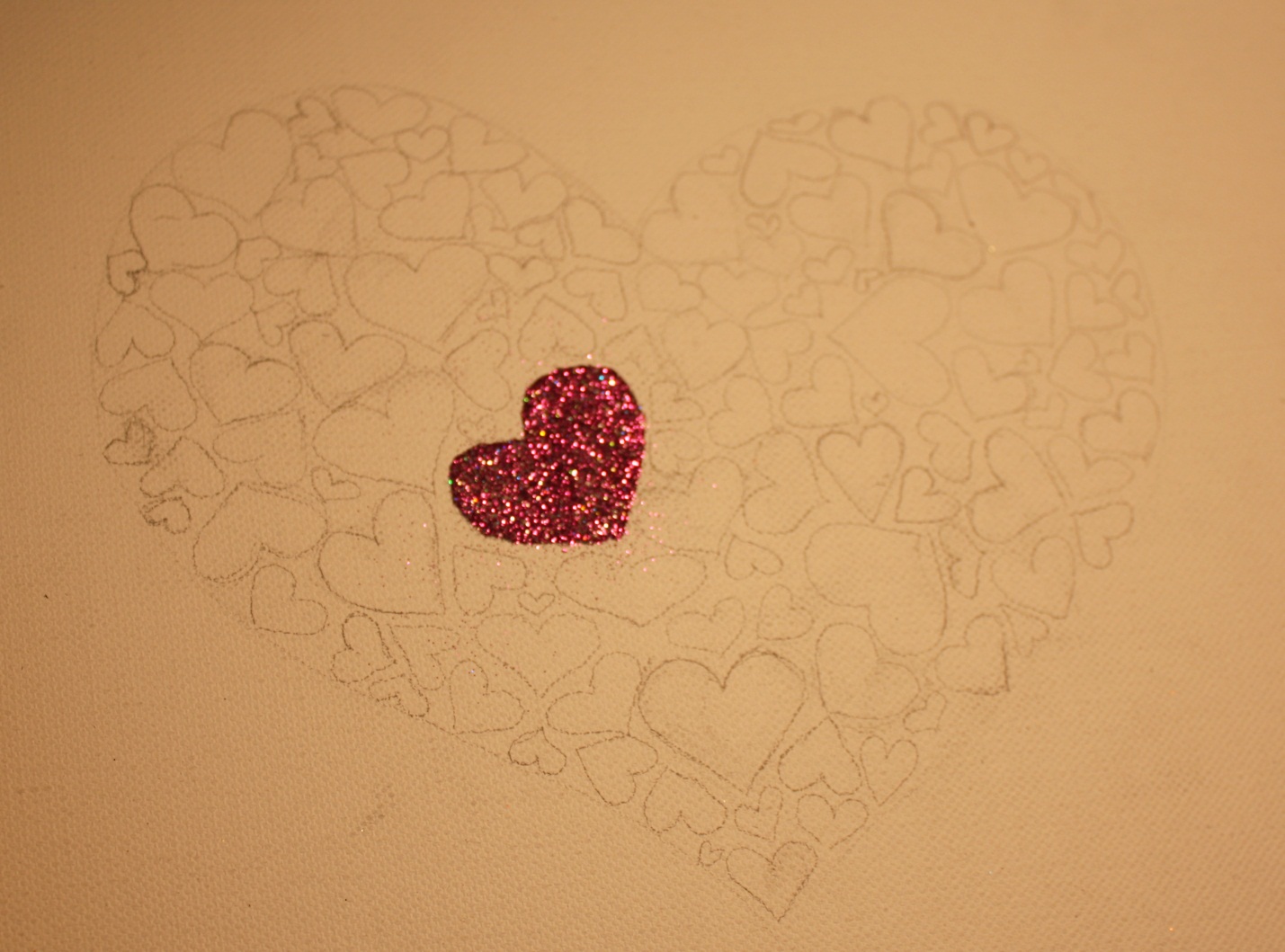 ArtGlitterBlog: Heart Canvas