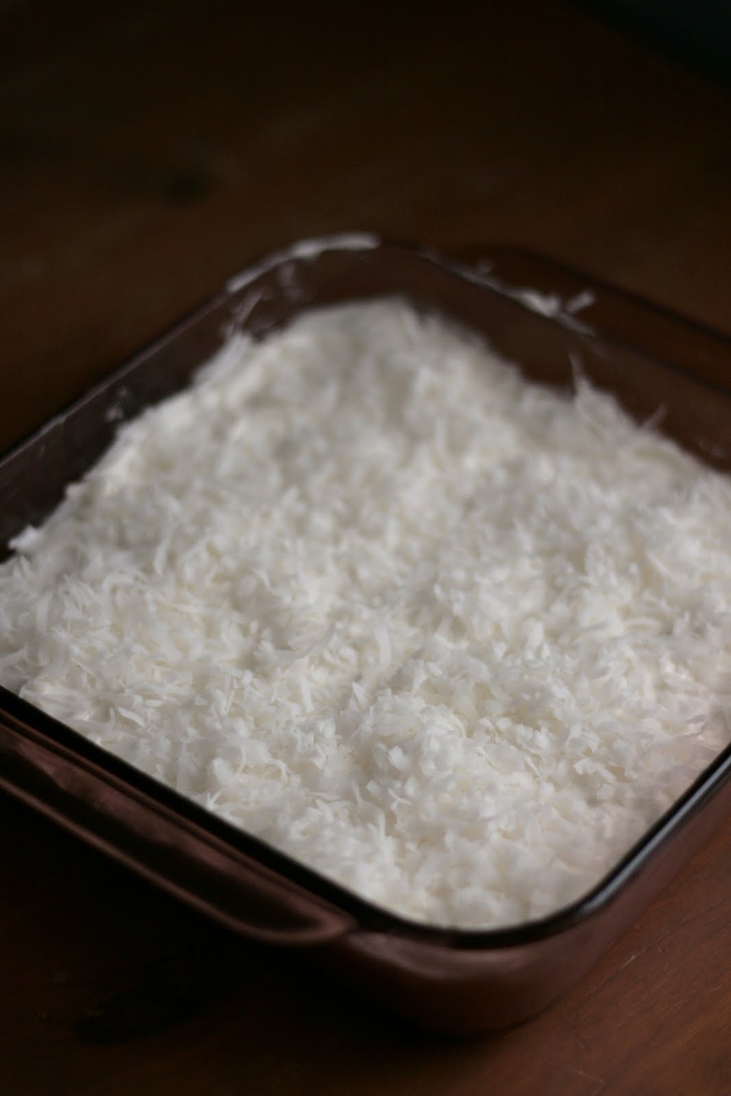 Indigo Scones: Angel Food Sheet Cake with Toasted Coconut