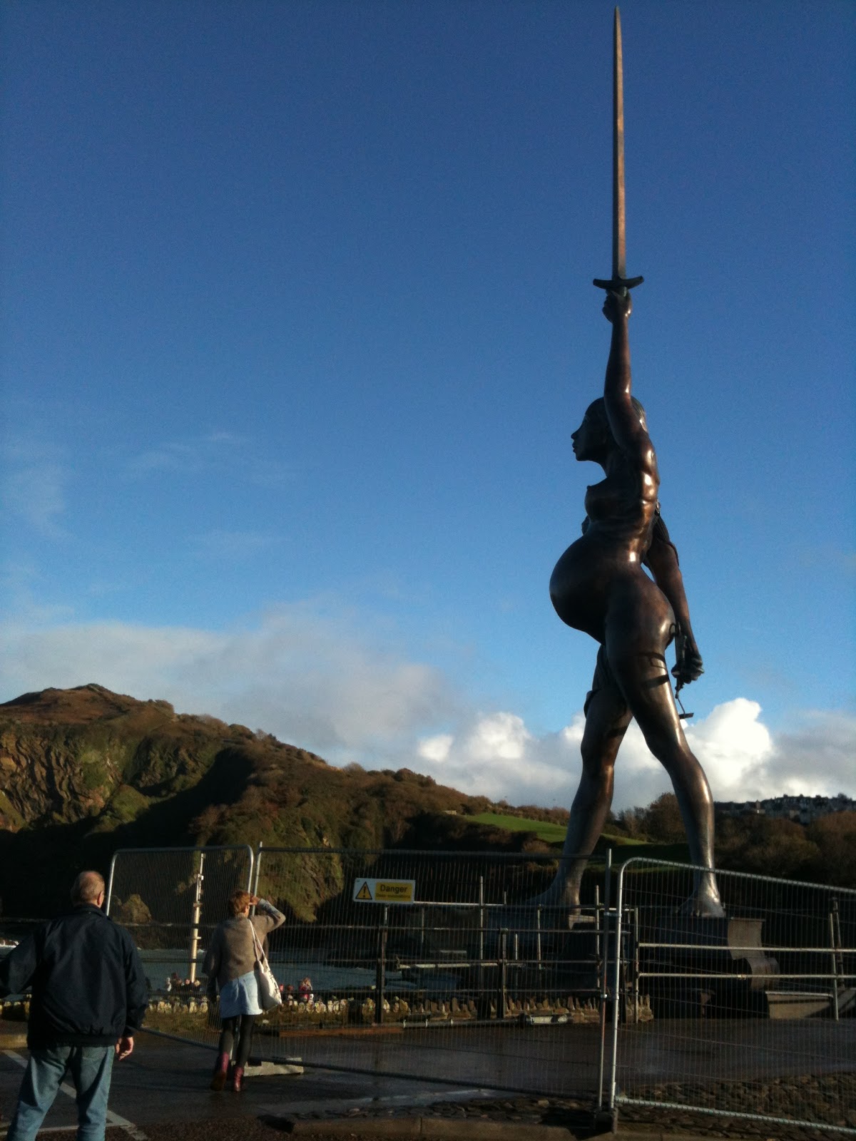 World In A Bottle: Damien Hirst's Verity statue, Ilfracombe harbour