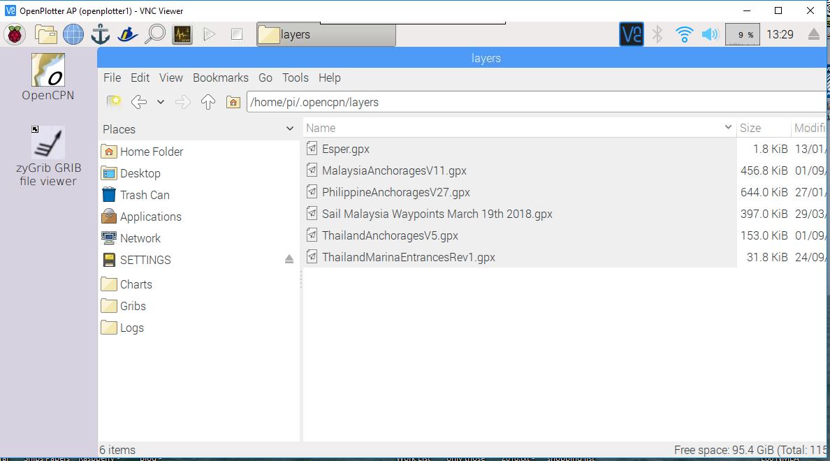 Matilda's Journey: Setting up layers folder in OpenPlotter - OpenCPN