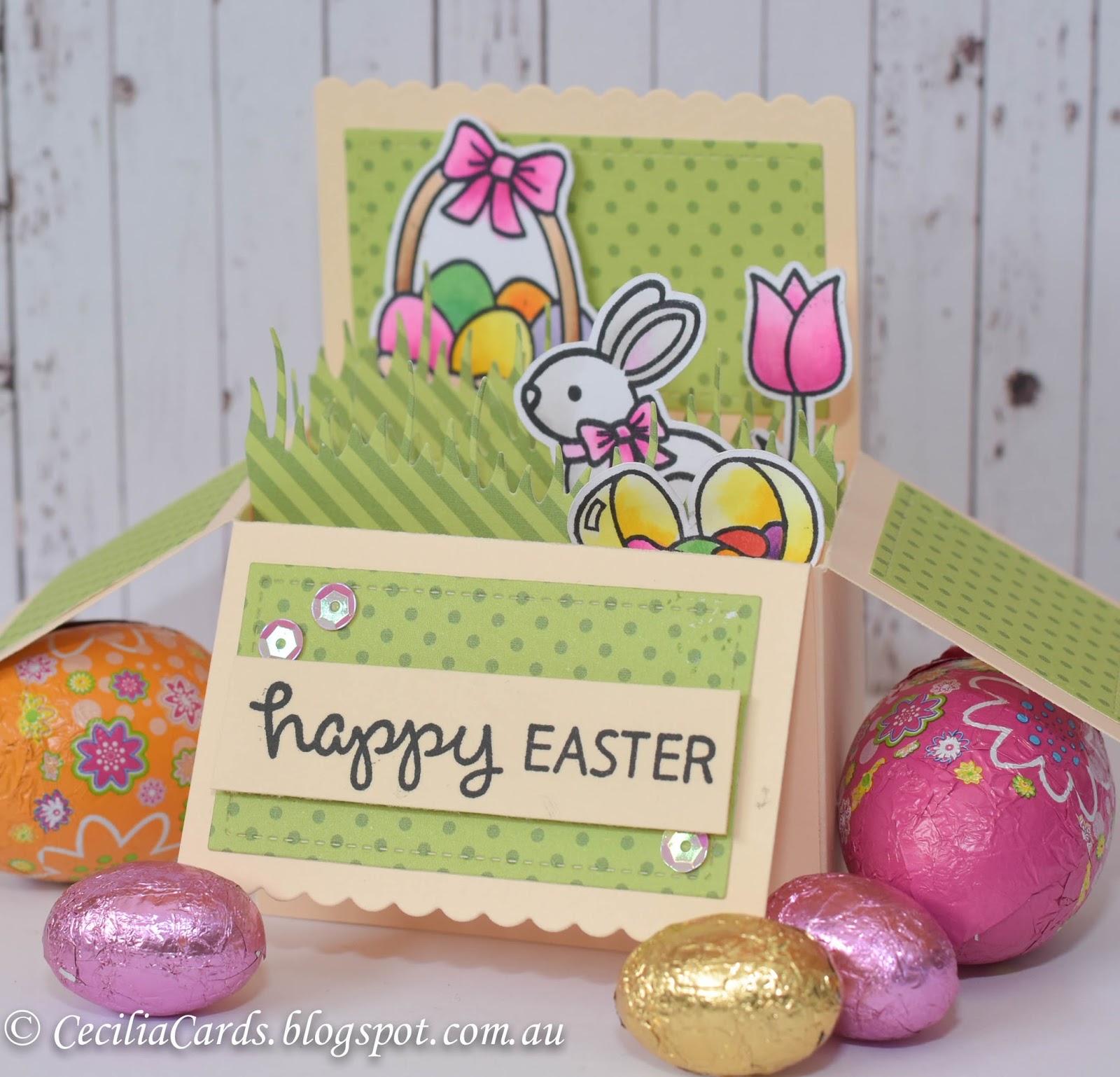 Cecilia's Cards: Easter Box Cards