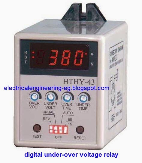شرح over and under voltage relay موقع الهندسة الكهربية