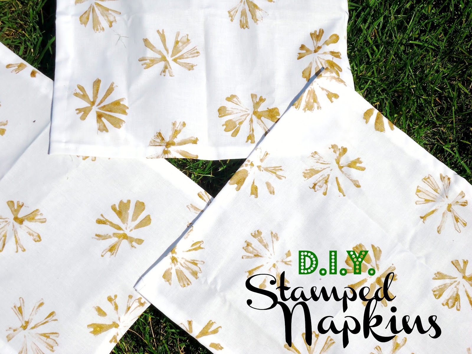 The Noble Wife: Hand-Stamped Cloth Napkins