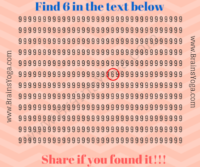 Spot the Hidden Number 6 Puzzle | Test Your Visual Skills
