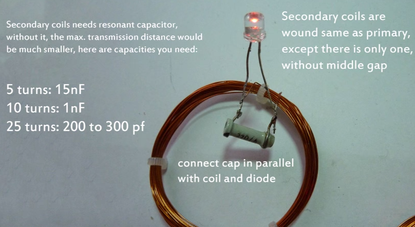 Building a Simple Wireless Energy Transfer Circuit step-by-step