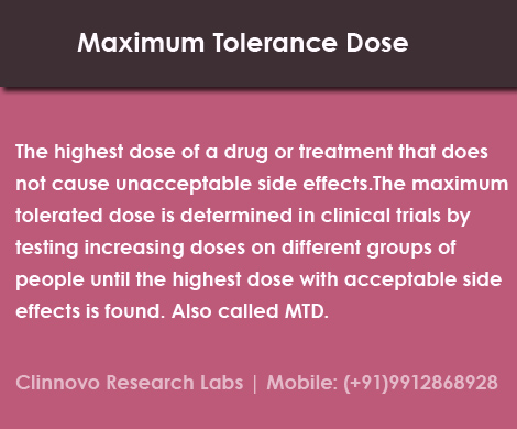 Clinnovo News: maximum Tolerance Dose