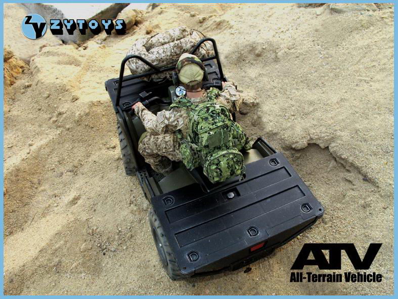 Preview ZY Toys 1/6 scale ATV (All-Terrain Vehicle) for 12-inch Action ...