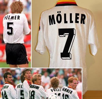 Football teams shirt and kits fan: Germany WC 94 font