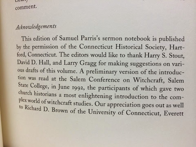 AnceStory Archives: Rev Samuel Parris site excavation and sermons ...