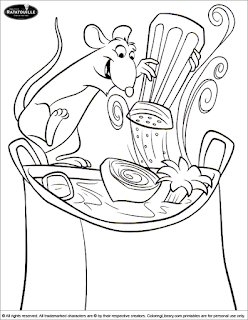 Kids Page: Ratatouille Picture Coloring Pages