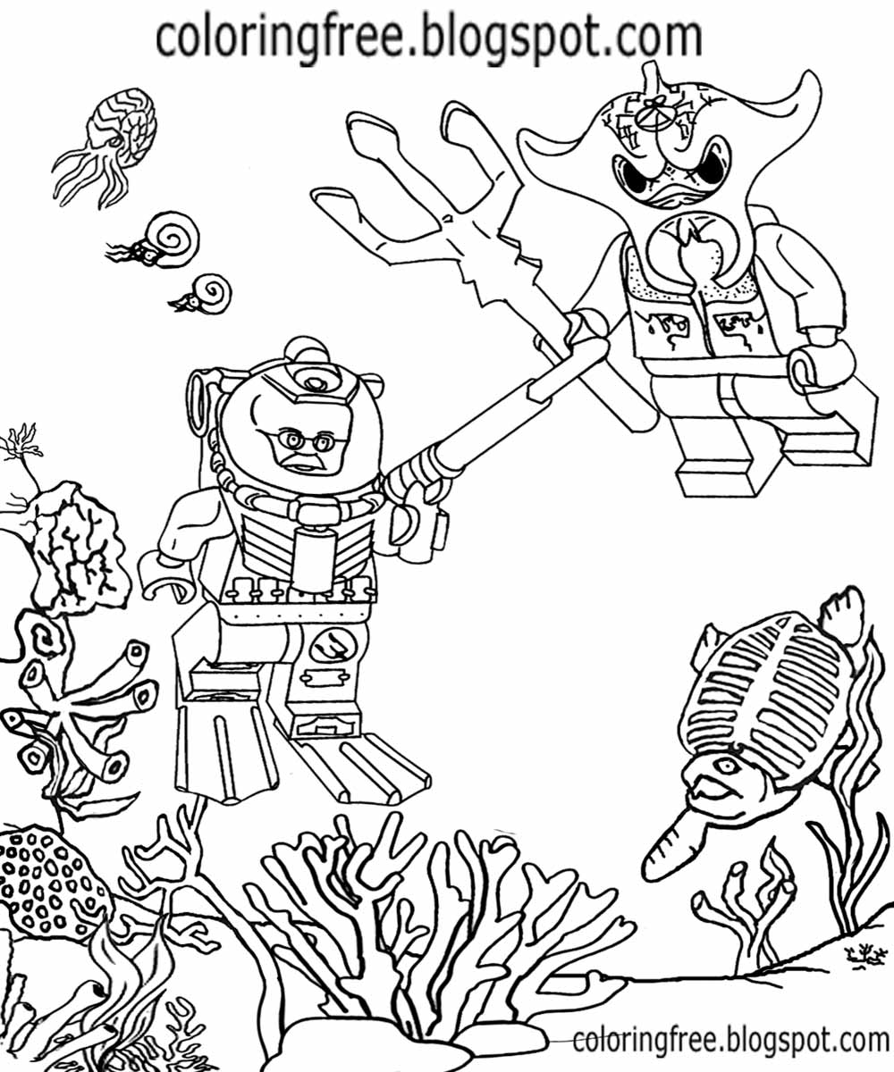 Printable Lego City Coloring Pages For Kids Clipart Activities