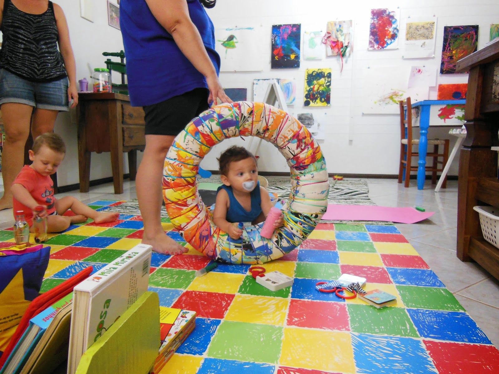 MIRABOLANDO: MAIS UMA OFICINA DE ARTE COM BEBÊS!