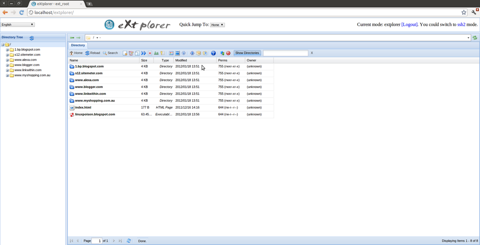 Web File Explorer and Manager - eXtplorer | Linux Blog