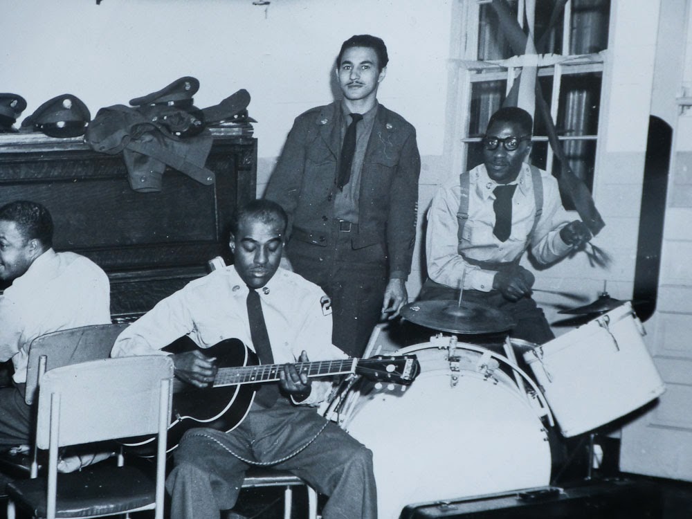 Spring Cleaning: 1940s WWII Jazz Band Photo