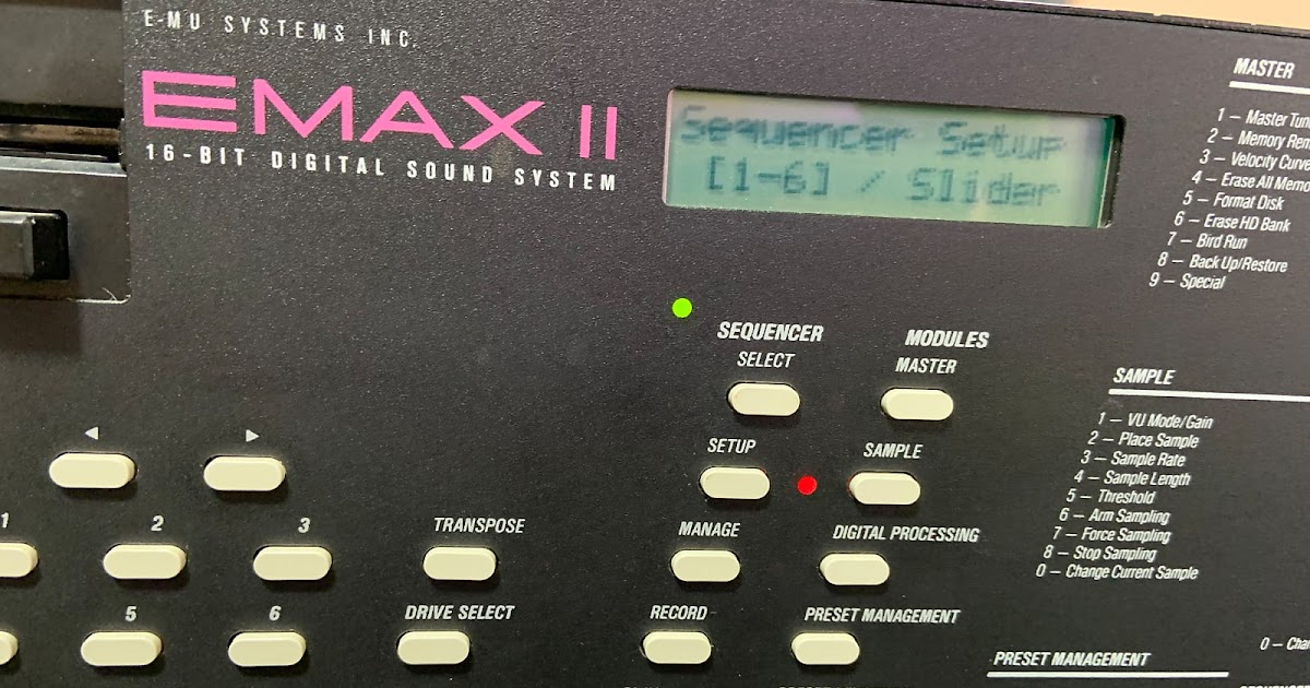 MATRIXSYNTH: Emu Emax Rack SN 0200258