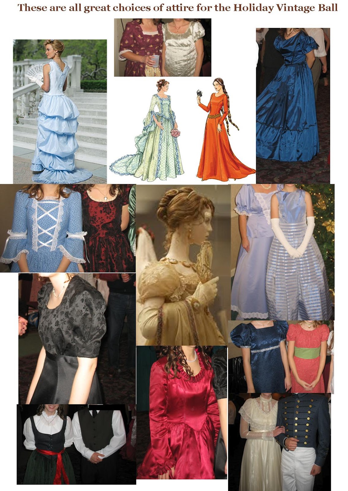 Holiday Vintage Ball: Attire - Ladies