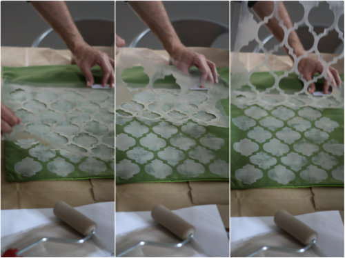 Pillow Sham Stencil Project & Giveaway | 17 Apart