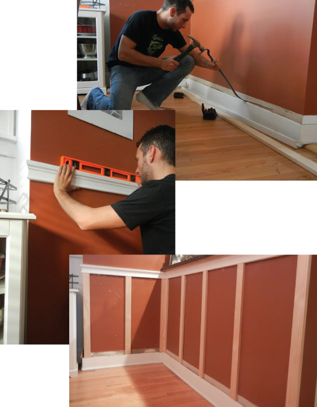 Hammers and High Heels: Wainscoting Tutorial & Getting My DIY Groove Back