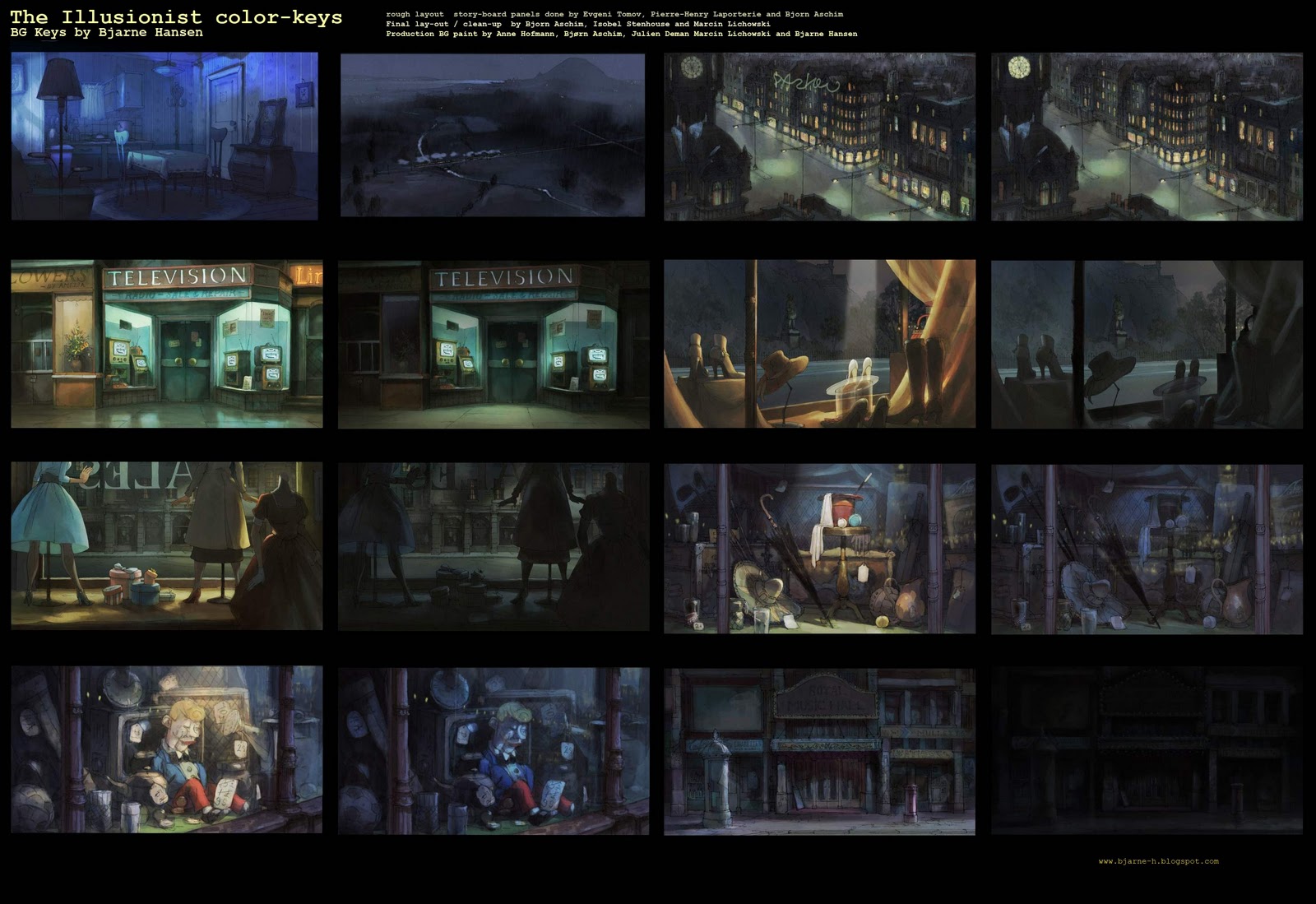 bjarne-h: The Illusionist color script - BG keys End SQ