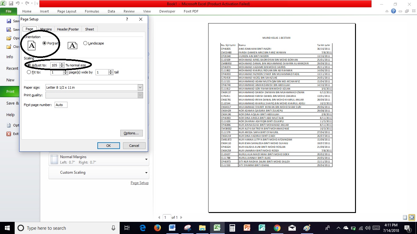 Payungan Rumah Tangga: MENCETAK DATA DALAM MICROSOFT EXCEL 2010
