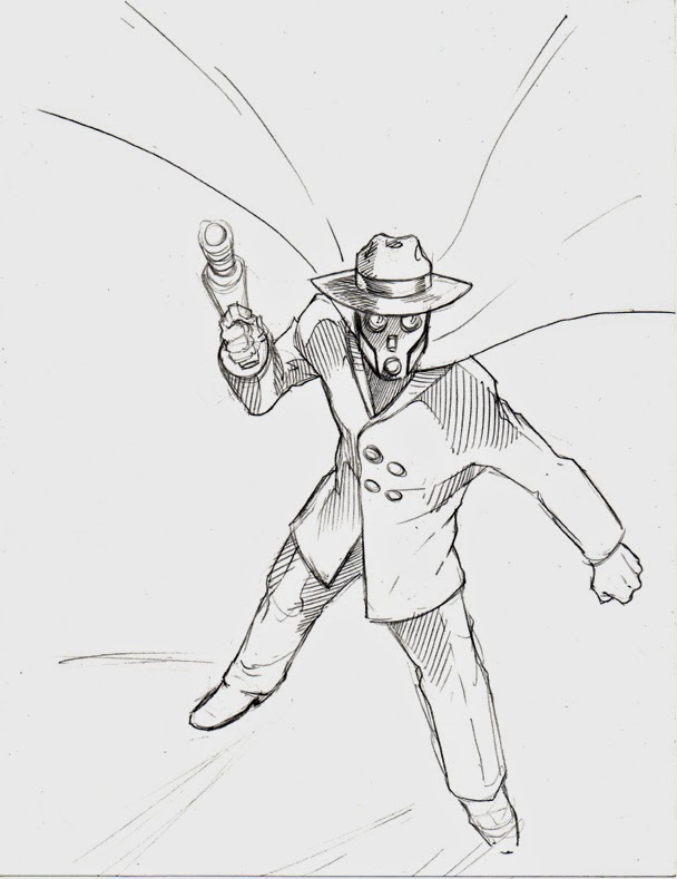 WESLEY DODDS as THE SANDMAN Twenty Minute Drawing