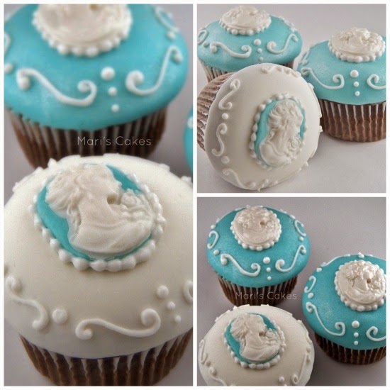 Cupcakes con Toppers de Cameos con Molde de Silicona | Mari's Cakes