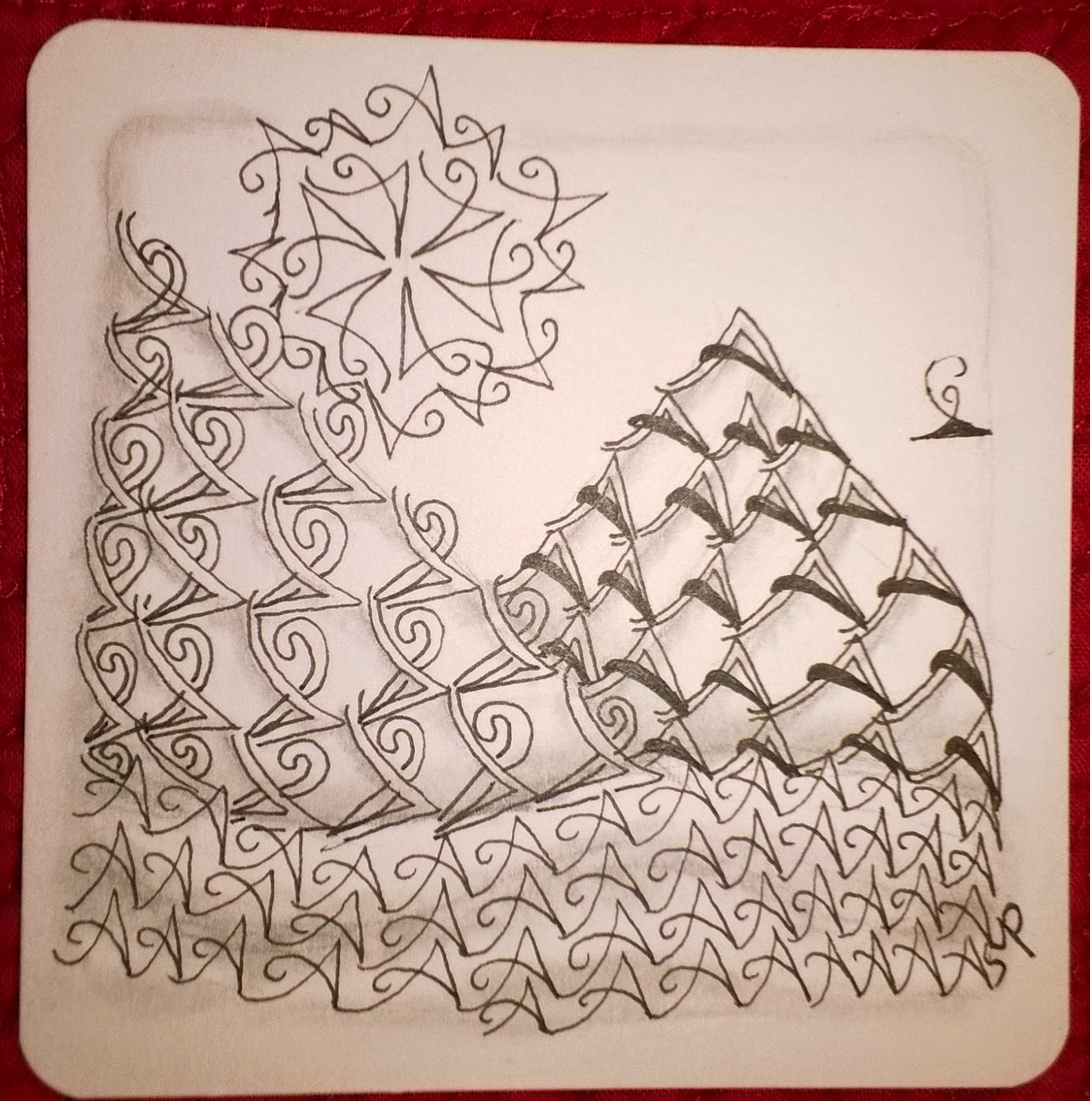 Tickled To Tangle: "It's a String Thing" #38 Tiles