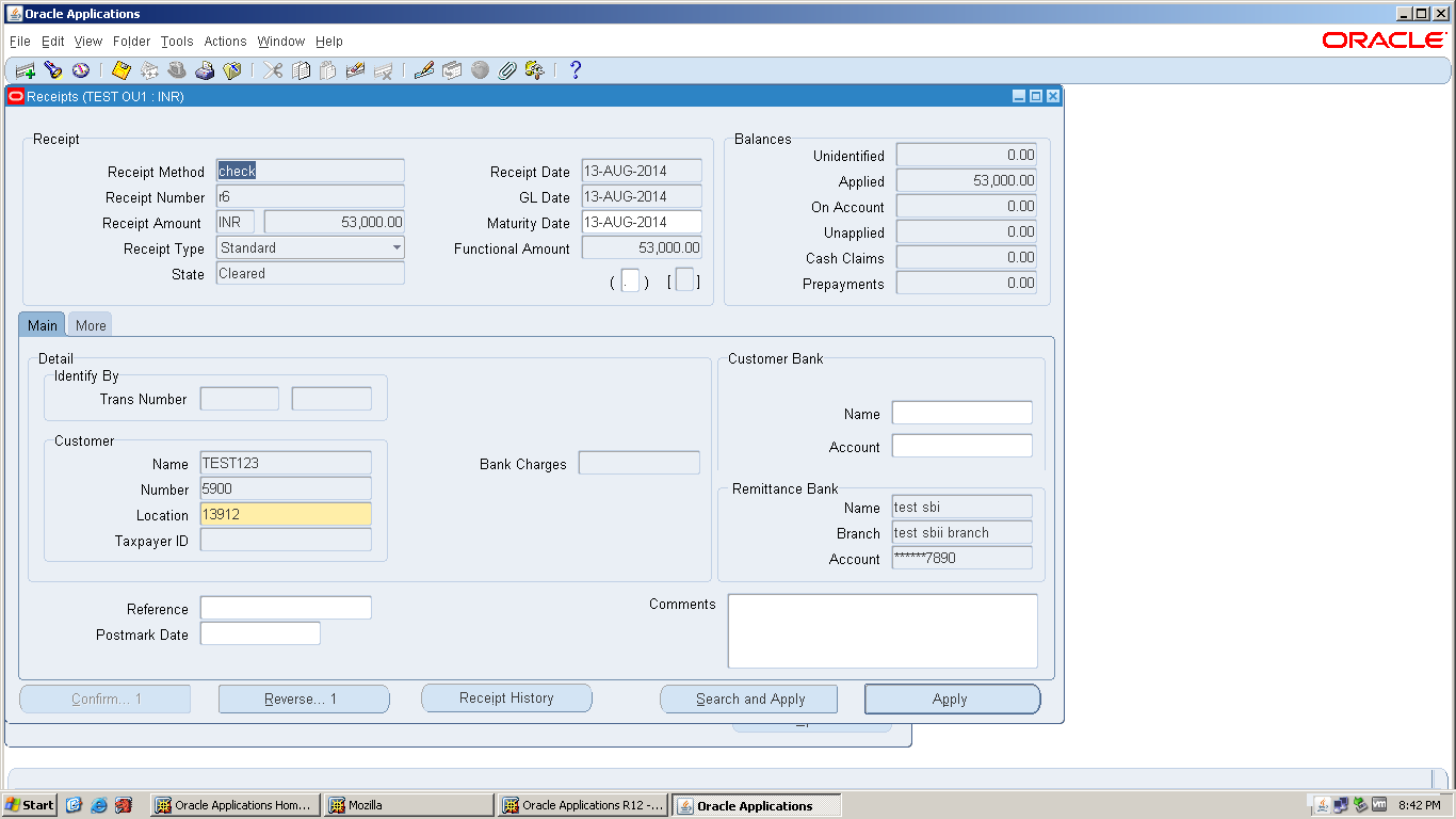 ORACLE APPS FUNCTIONAL: Refund to the customer in Oracle receivables