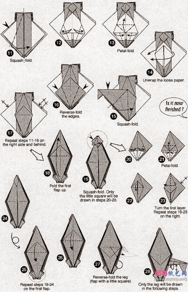 origami chicken instructions ~ easy origami instructions for kids crafts