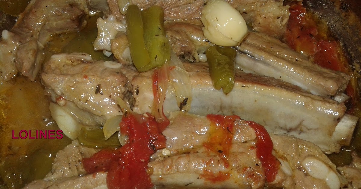 CUINA AMB LA LOLINES : COSTILLA DE CERDO RUSTIDA