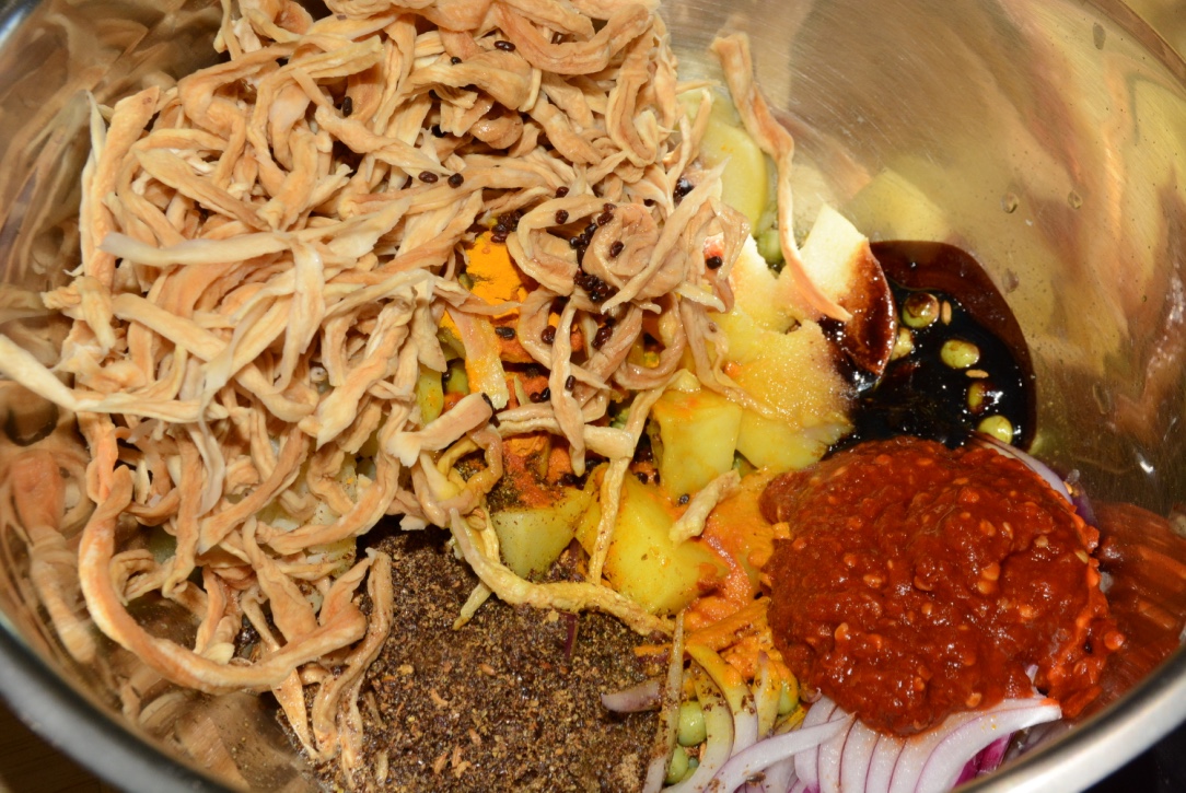 Nepali Tummy!!: Sukeko Mula- Kerau ko Achar using Flax Seed Puree as ...