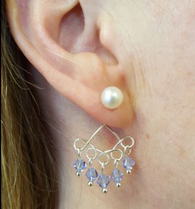 Use a Jig to Make a Wire Work Ear Jacket Earrings Tutorial / The ...