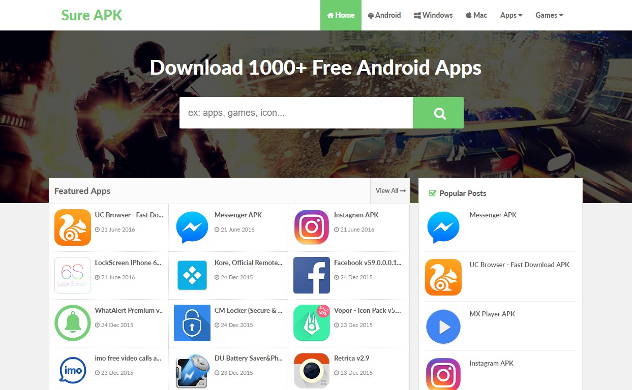 Sure APK - Adsense, SEO ve Mobil Uyumlu En İyi Blogger Temaları